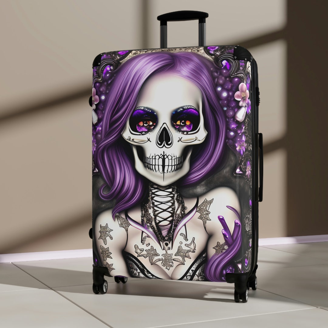 Sugar Skull Carry on Luggage Travel Suitcase Luggage Set Day of the ...