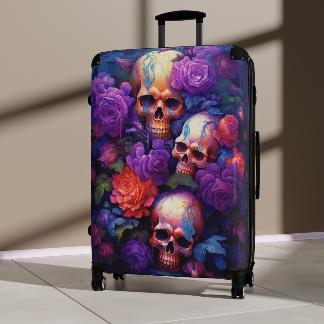 Gothic Skull Carry on Luggage on Wheels Set for Womem - Etsy
