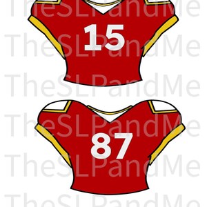 Disguise a Turkey-red/ Yellow Football Player Disguise - Etsy