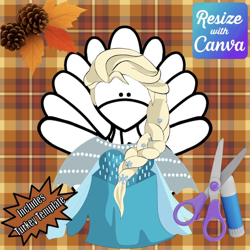 Disguise a Turkey as Elsa - Etsy