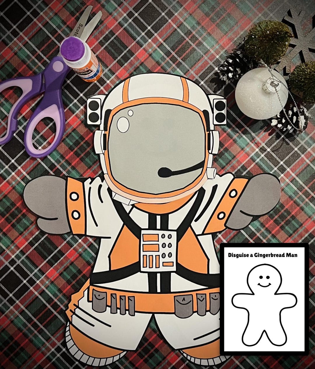 Disguise a Gingerbread Template & Astronaut Disguise - Etsy