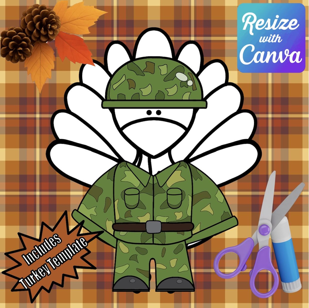 Disguise a Turkey- Army Disguise-resizable! - Etsy