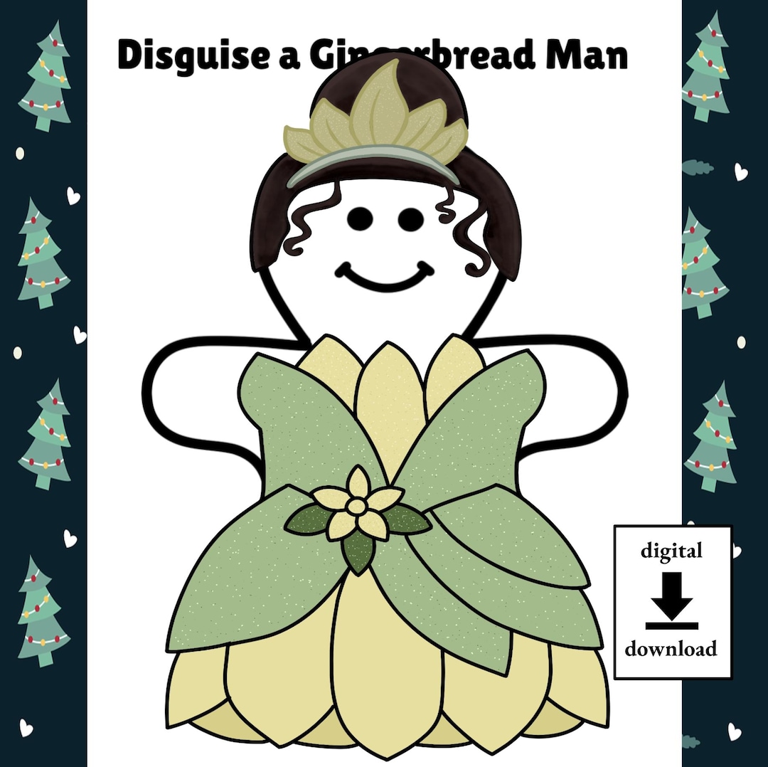 Disguise a Gingerbread Man-princess 2 Disguise - Etsy