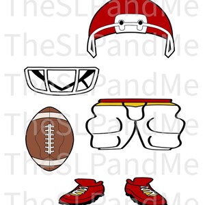 Disguise a Turkey-red/ Yellow Football Player Disguise - Etsy