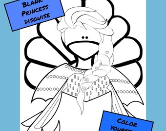 Disguise a Turkey Princess Costume (Download Now) - Etsy