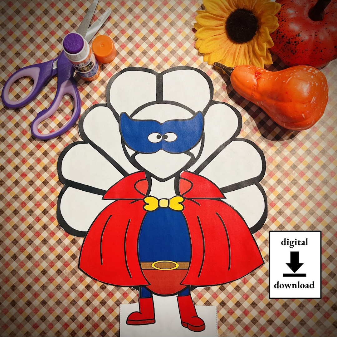 Disguise a Turkey-superhero Disguise - Etsy