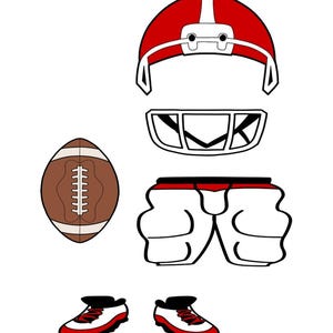Disguise a Turkey Red/black Football Player Disguise - Etsy Canada