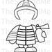 Disguise a Turkey- Firefighter Blank Template Disguise-resizable! - Etsy