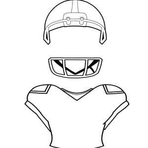 Disguise a Turkey-football Player Blank Template Disguise - Etsy