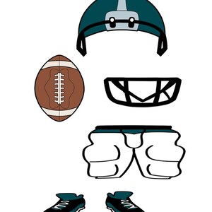 Disguise a Turkey-green Football Player Disguise - Etsy