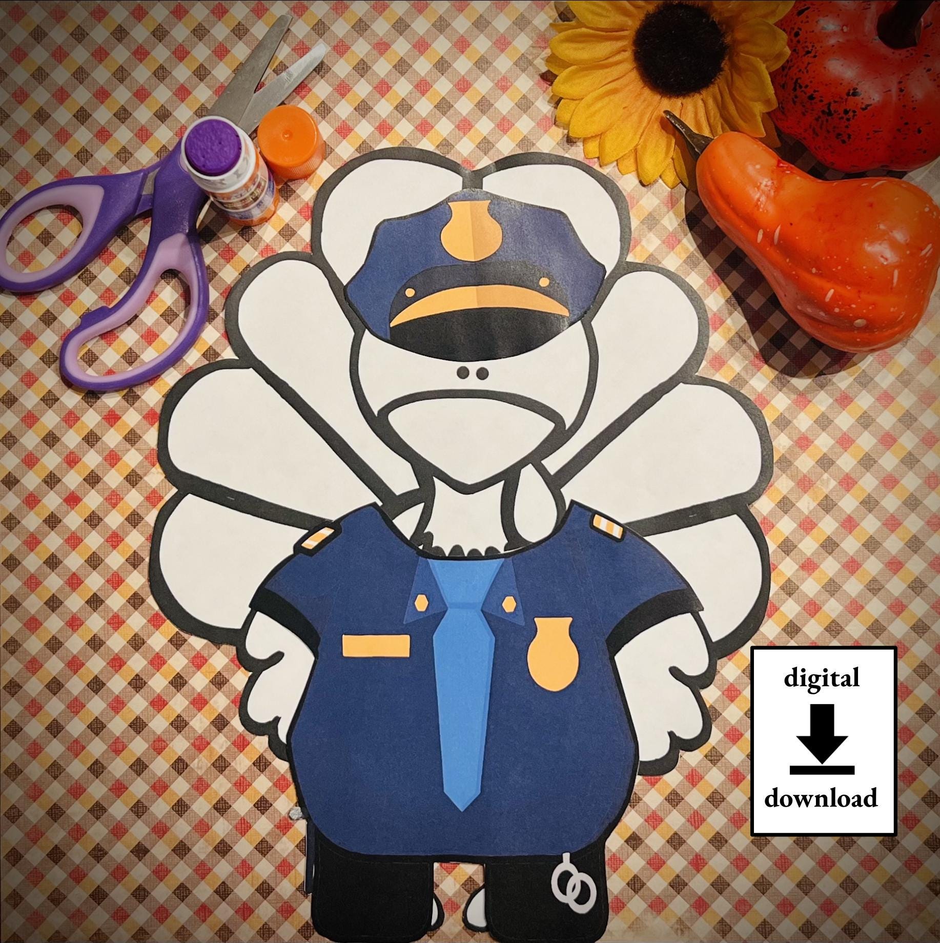 Disguise a Turkey- Police Officer Disguise - Etsy