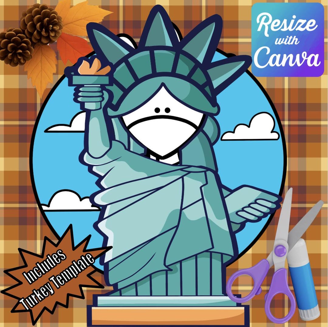 Disguise a Turkey-statue of Liberty Disguise-resizable! - Etsy