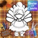 Disguise a Turkey- Blank Ballerina Template-resizable! - Etsy