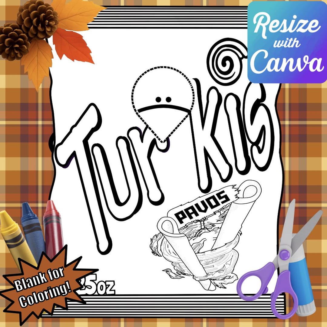 Disguise a Turkey- Turkis Blank Template Disguise- Resizable! - Etsy UK
