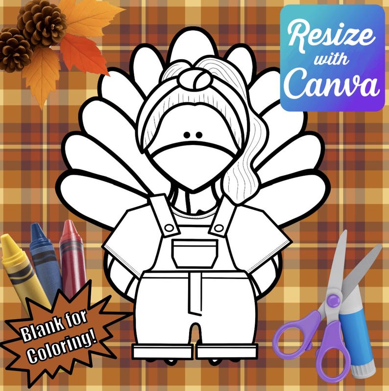 Disguise a Turkey-tv Teacher Blank Template Disguise-resizable! - Etsy