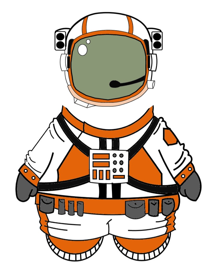 Space Suit Cut Out Template