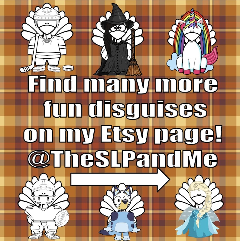 Disguise a Turkey-dinosaur Blank Template Disguise-resizable! - Etsy