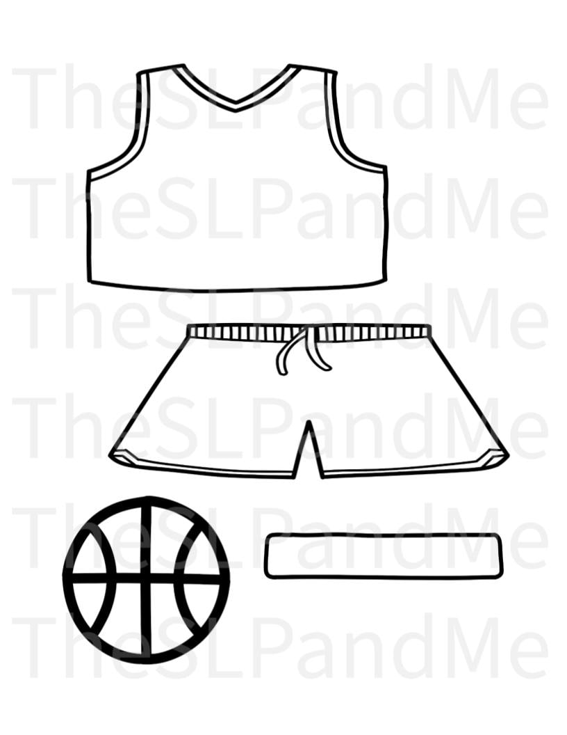 Disguise a Gingerbread Template & Blank Basketball Player Disguise - Etsy
