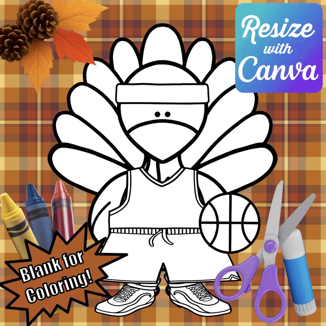 Disguise a Turkey-basketball Player Blank Template Disguise-resizable ...
