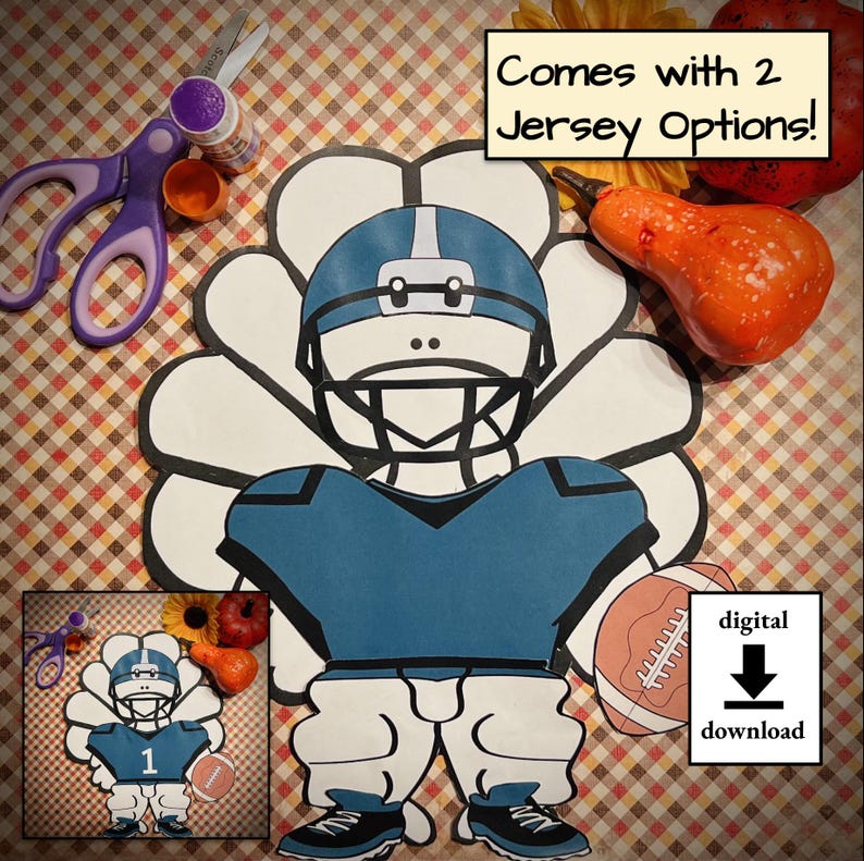 Disguise a Turkey-green Football Player Disguise - Etsy