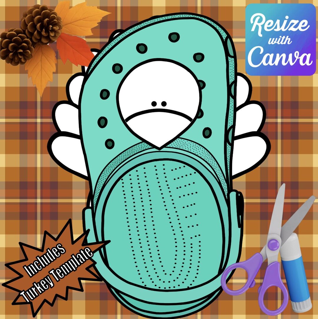 Disguise a Turkey-shoe Disguise-resizable! - Etsy