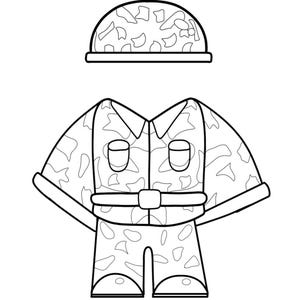 Disguise a Turkey- Army Blank Template Disguise - Etsy