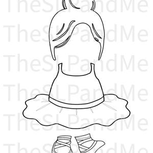 Disguise a Turkey- Blank Ballerina Template-resizable! - Etsy