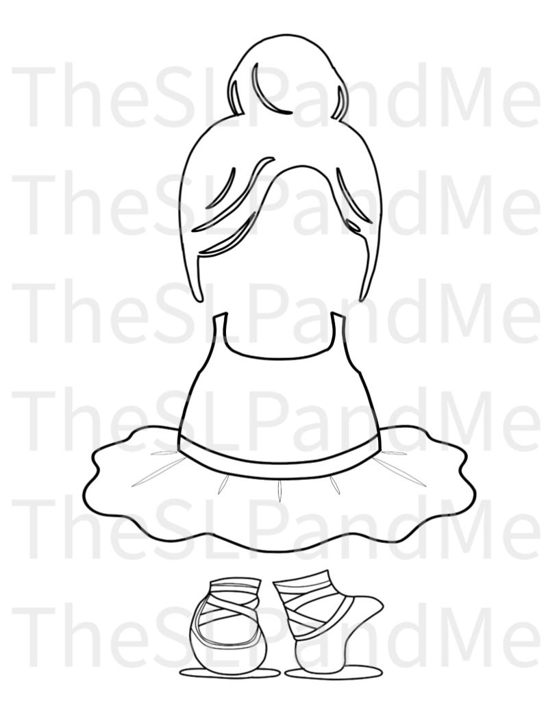 Disguise a Turkey- Blank Ballerina Template-resizable! - Etsy