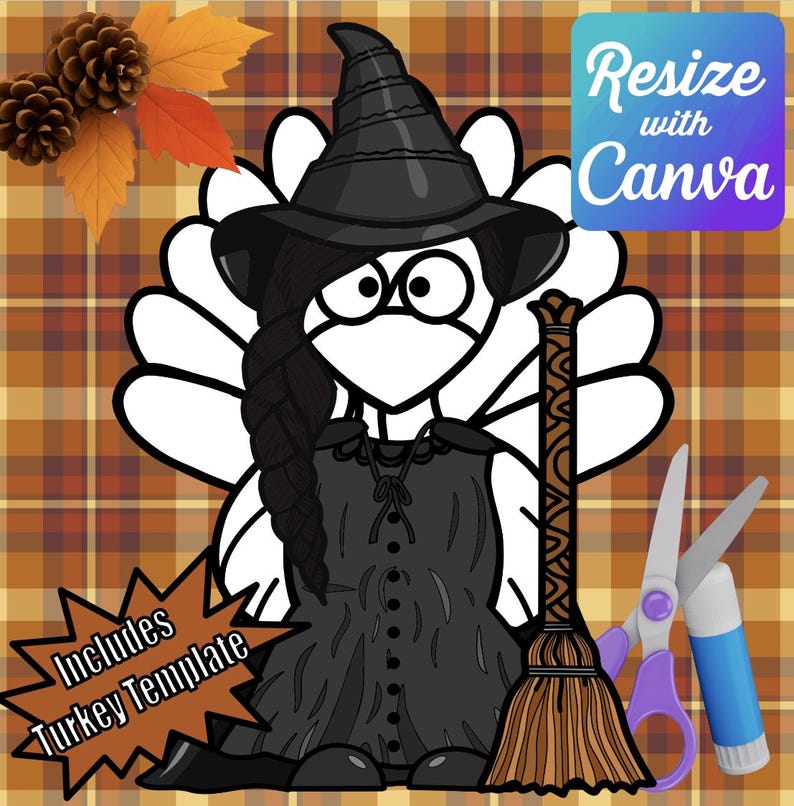 Disguise a Turkey- Wicked Witch Disguise-resizable! - Etsy