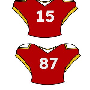 Disguise a Turkey-red/ Yellow Football Player Disguise - Etsy