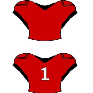 Disguise a Turkey- Red/black Football Player Disguise - Etsy