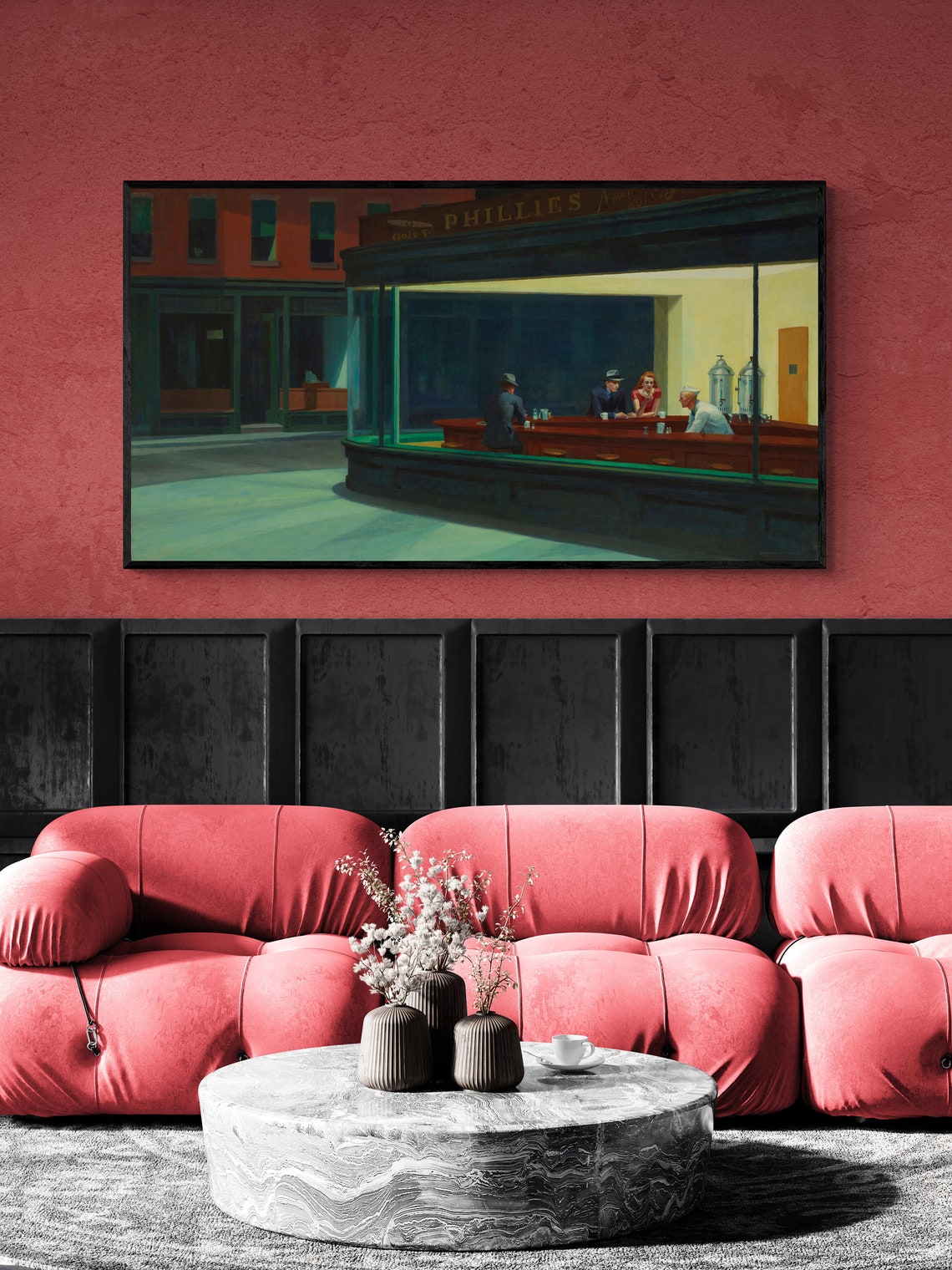 Edward Hopper Nighthawks, Ready for Large Format Prints, Instant ...