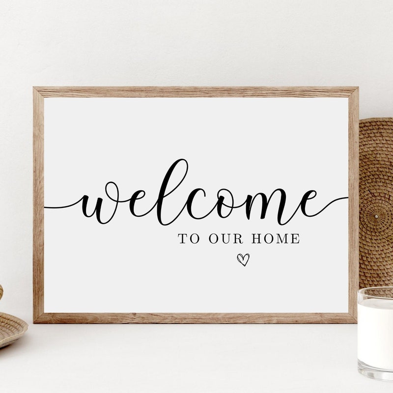 Welcome to Our Home Print - Etsy