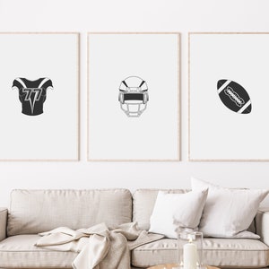 Minimalist Handball Wall Art, Handball Player Gift, Handball Poster Set ...