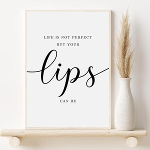 Funny Lip Filler Quote Wall Art, Lip Botox Print, Hyaluronic Acid, Skin ...