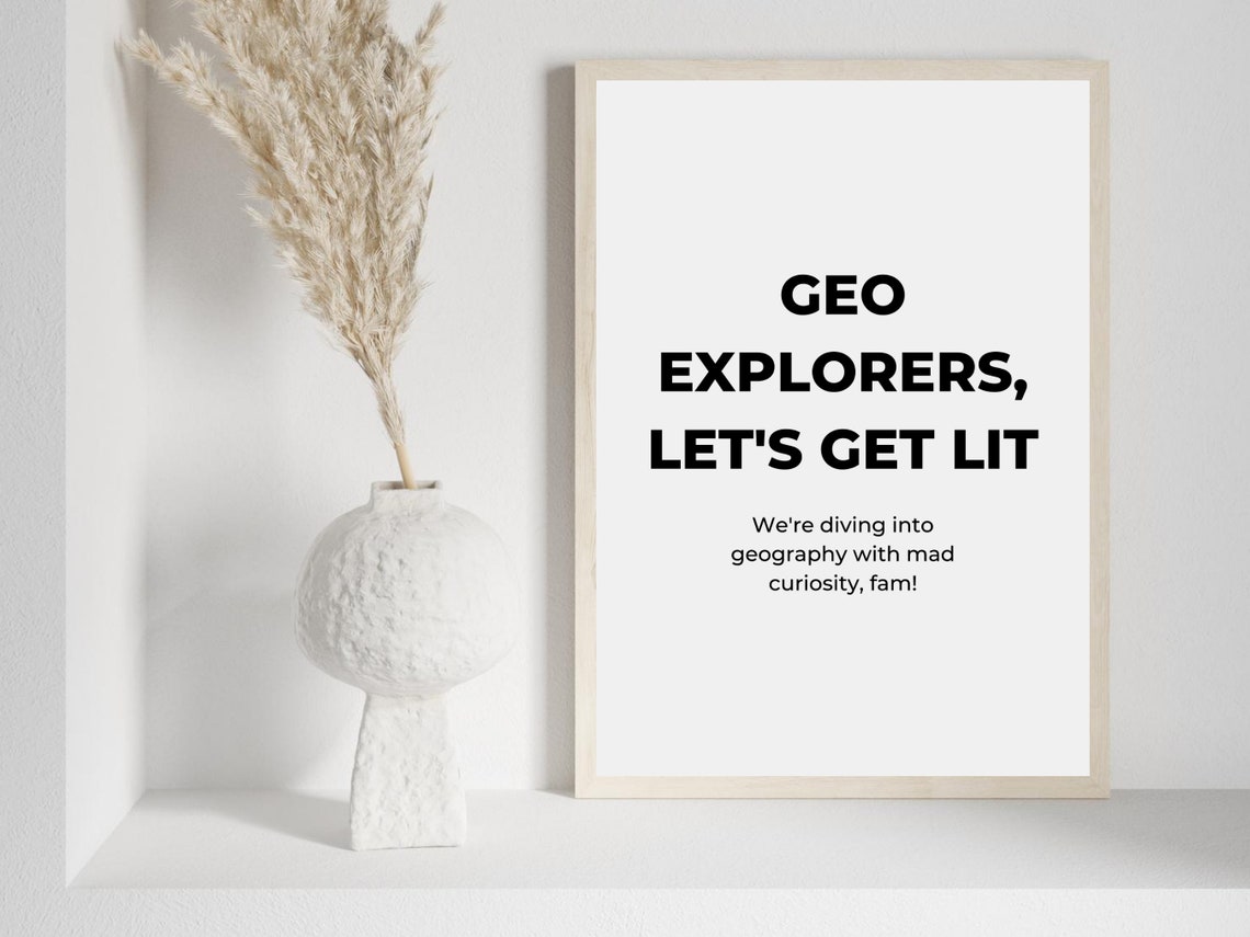 Funny Geography Classroom Decor Printable Geography Class - Etsy