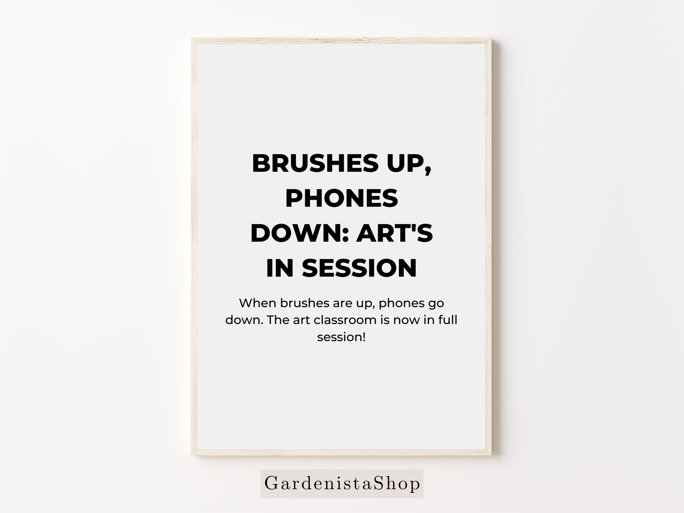 Funny Art Classroom Decor, Printable Art Class Posters, Art Class Rules ...