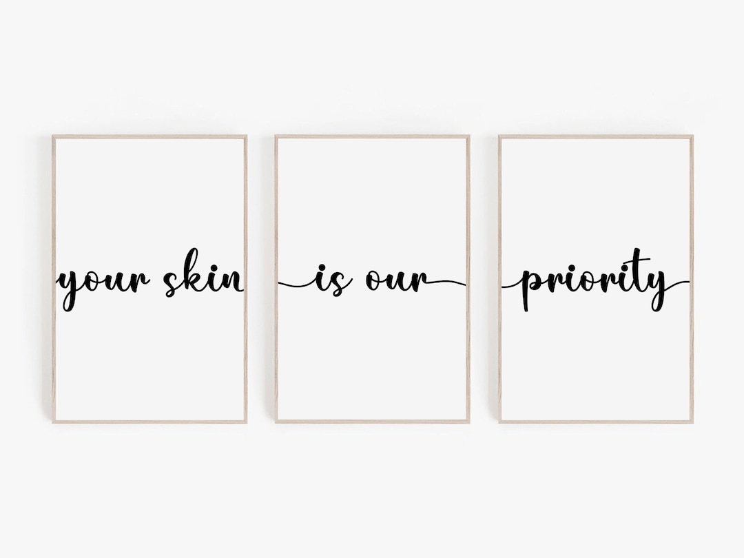 Skin Clinic Wall Art, Dermatology Office Decor, Your Skin is Our ...