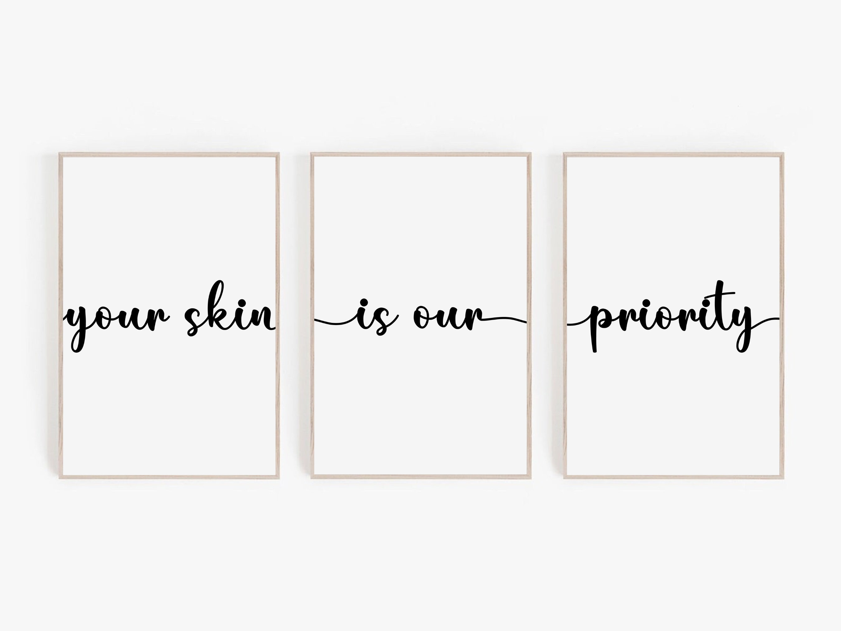 Skin Clinic Wall Art, Dermatology Office Decor, Your Skin is Our ...