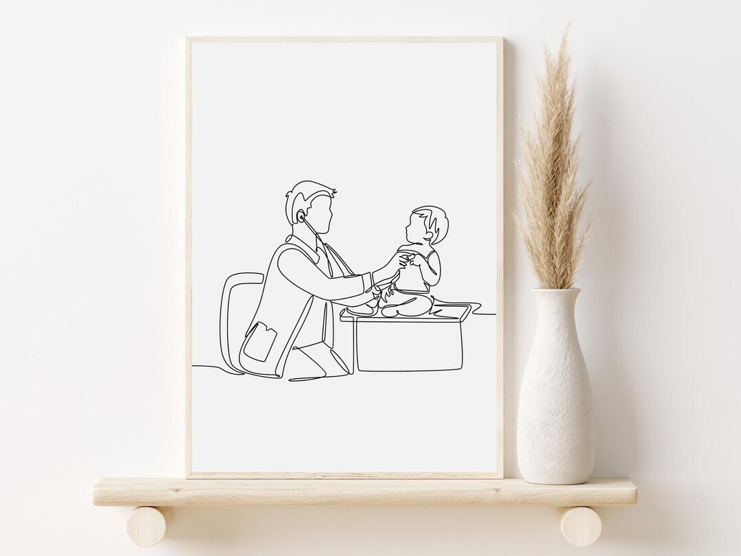 Minimalist Pediatric Poster, Digital Download, Medical Artwork, Male ...