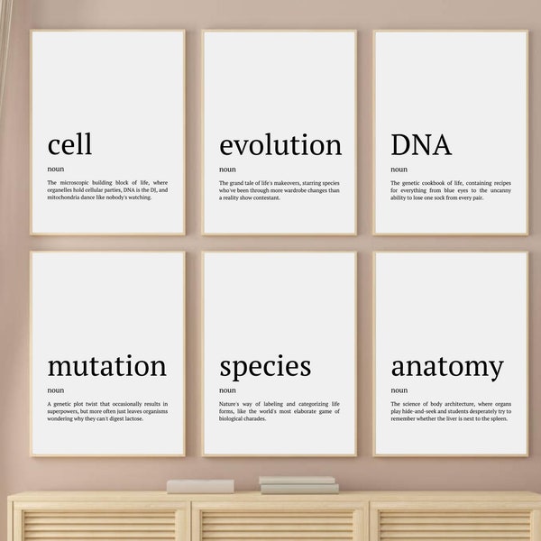 Biology Wall Art - Etsy