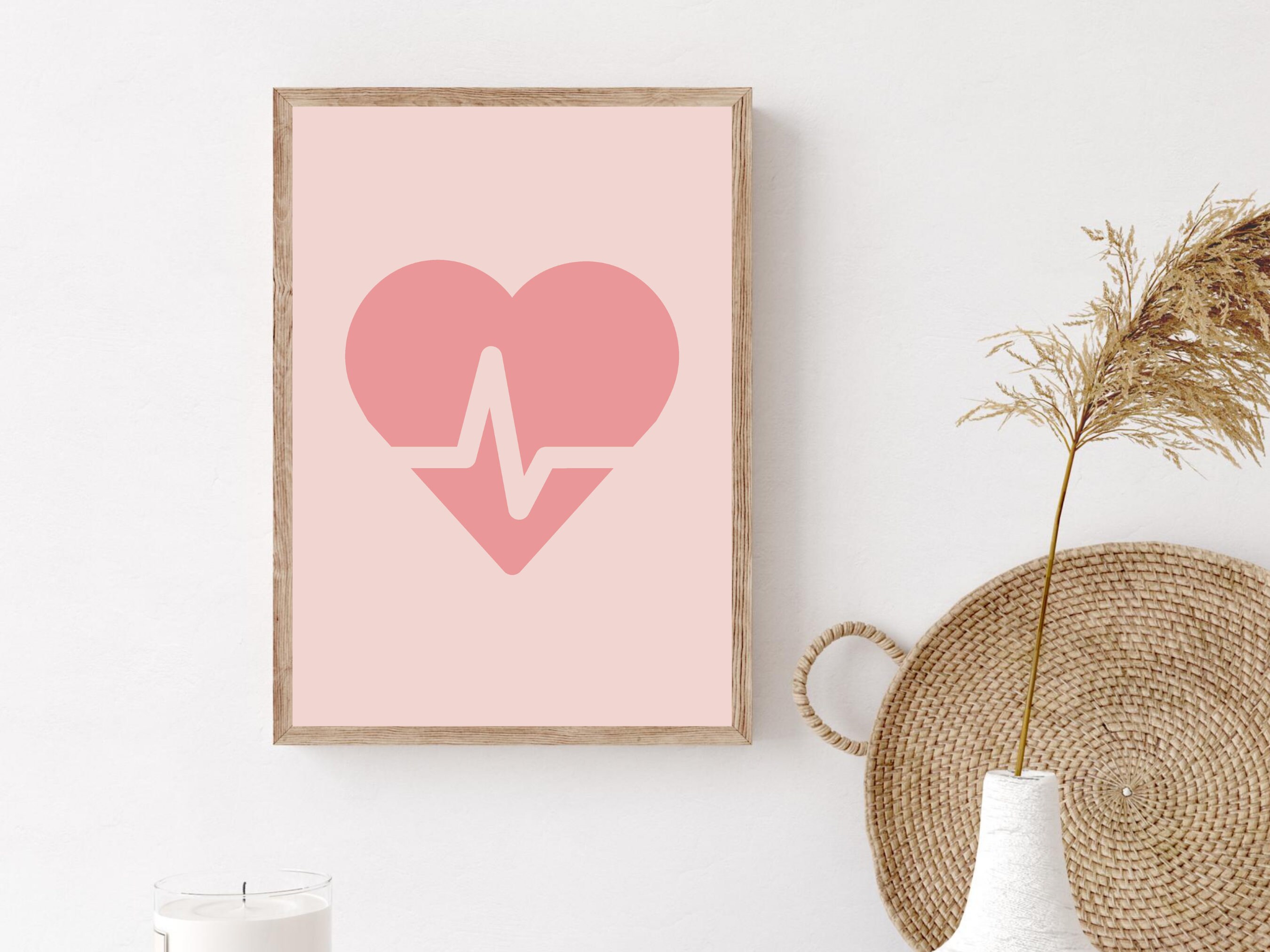 Pink Medical Art, Medical Student Dorm Decor, Medical Office Wall Art ...