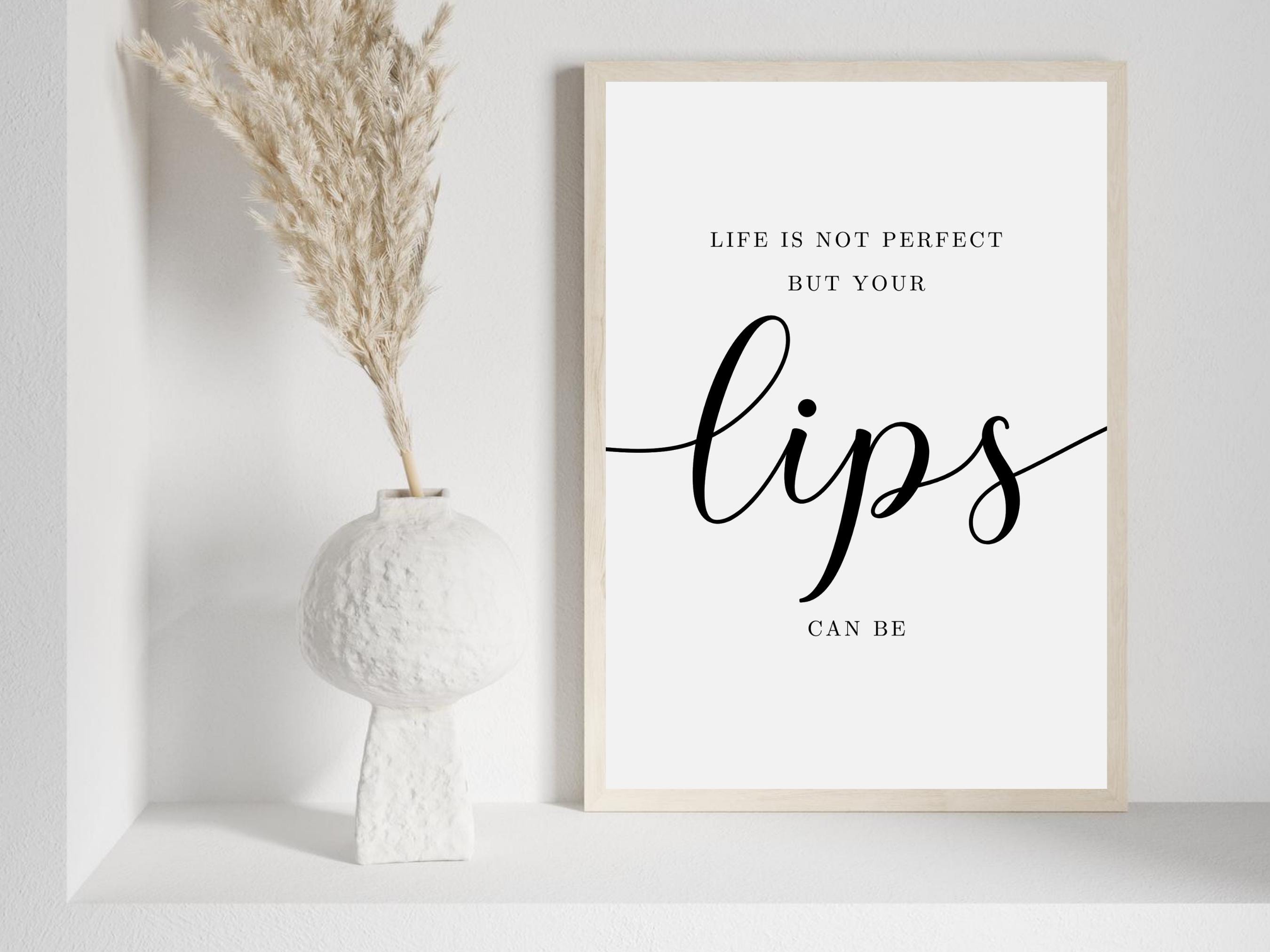 Funny Lip Filler Quote Wall Art, Lip Botox Print, Hyaluronic Acid, Skin ...