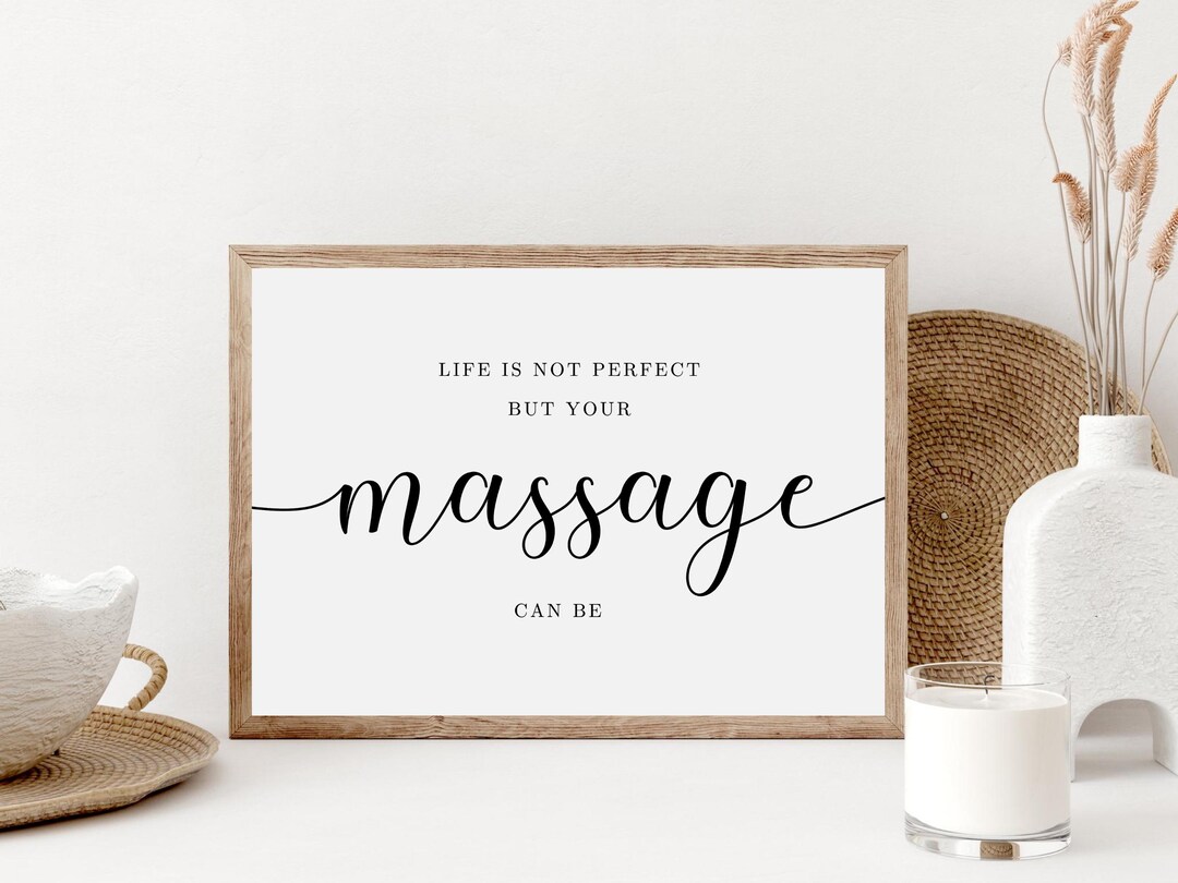 Funny Massage Quote Art Print, Wellness Decor (digital Download) - Etsy