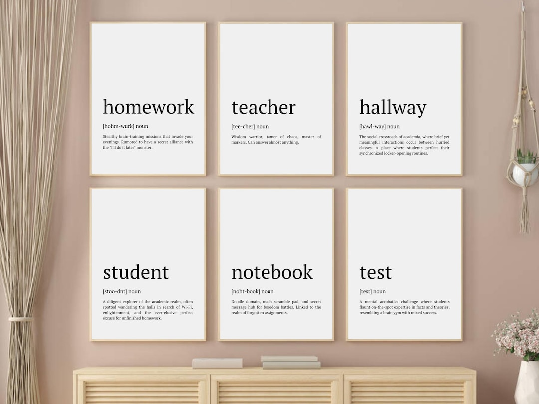 Middle School Classroom Posters, Funny Classroom Decor, School ...