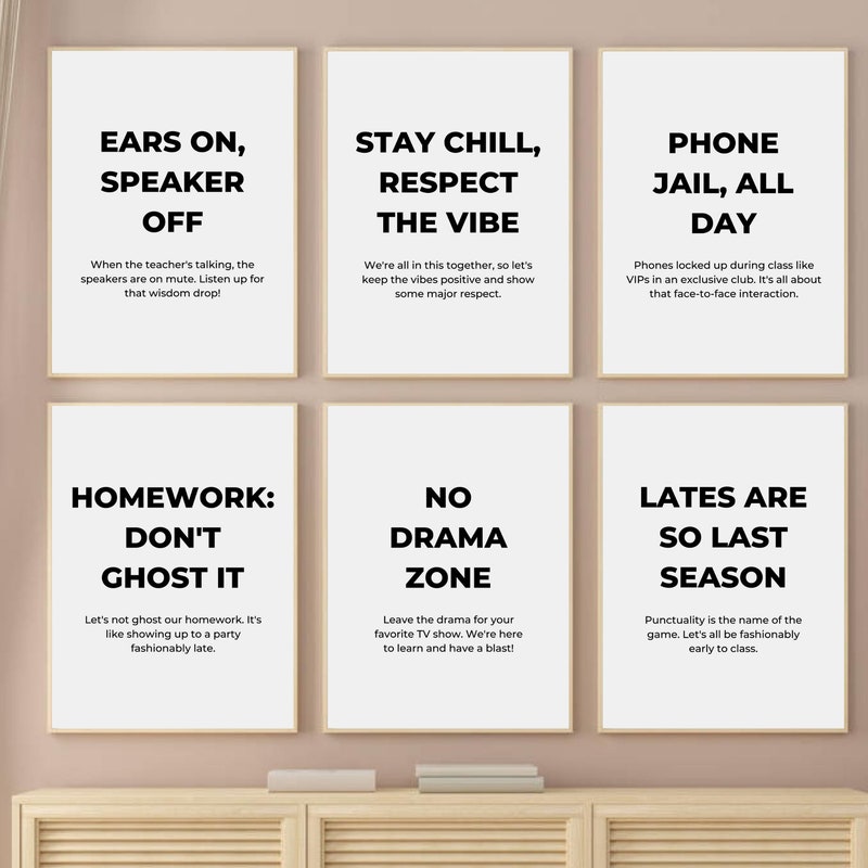 Classroom Wall Art - Etsy