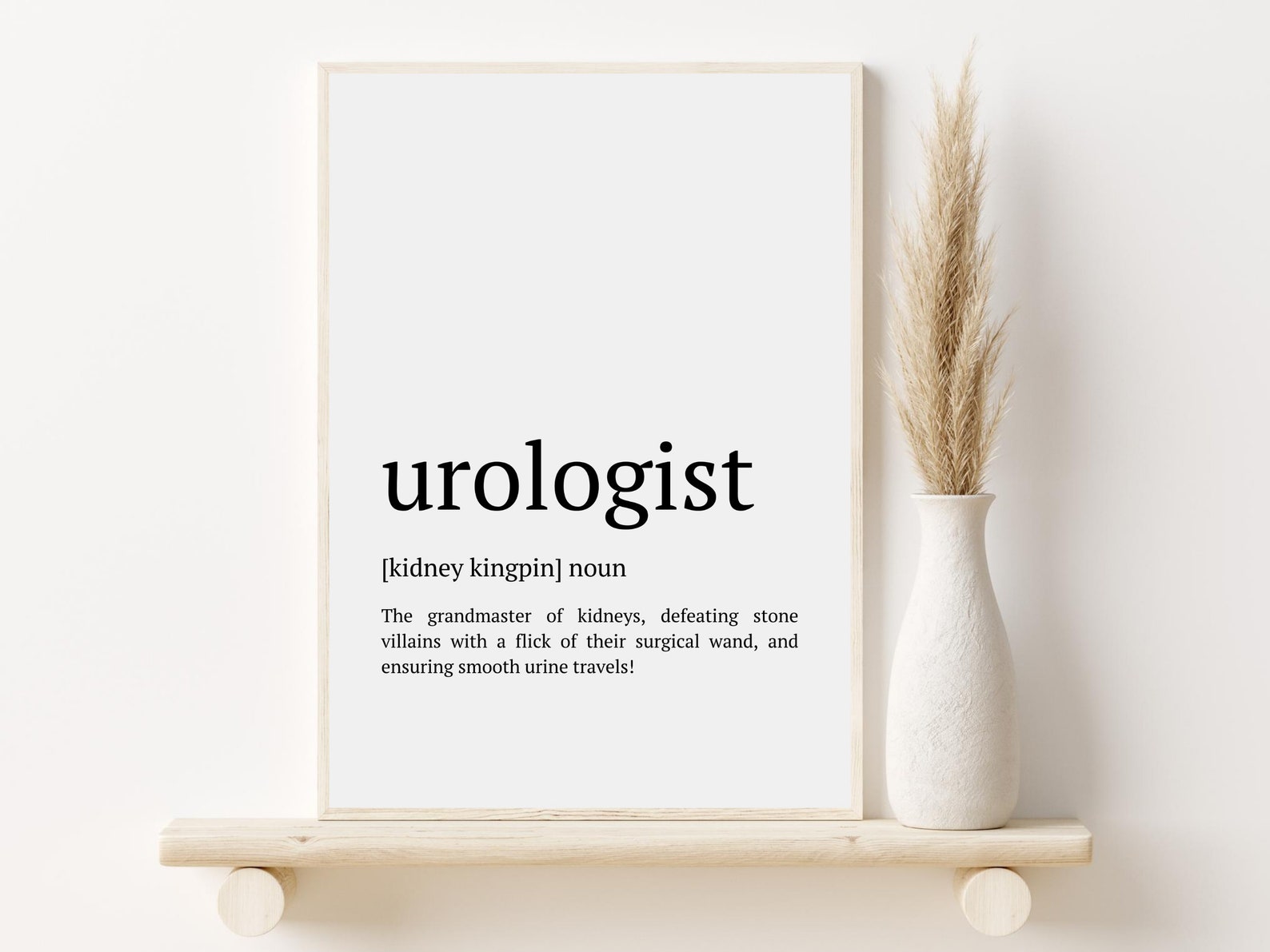 Urologist Gift, Urologist Definition Print, Funny Urology Wall Art ...