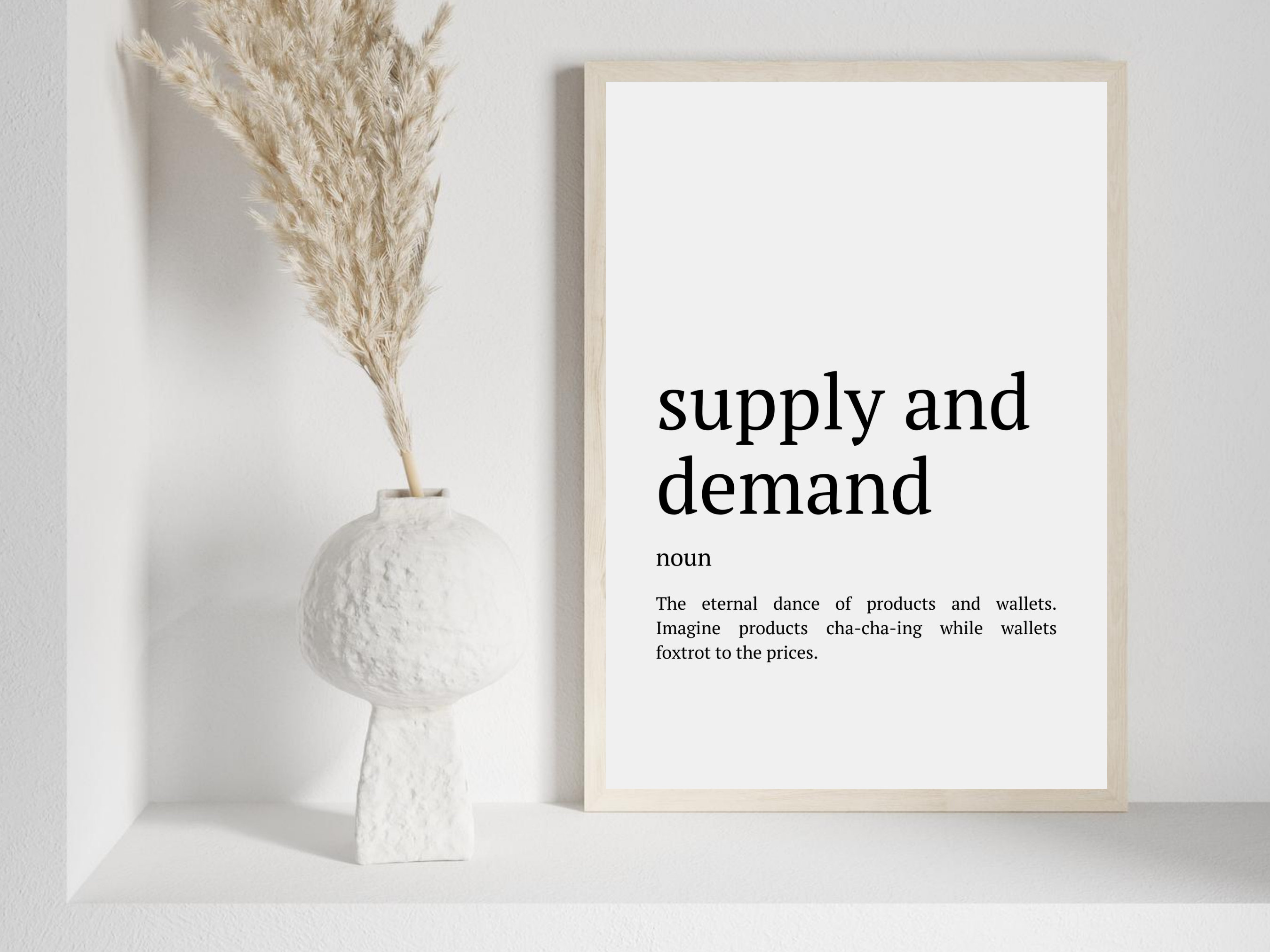 Funny Economist Office Wall Art, Economics Classroom Decor, Economy ...