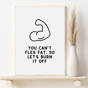 Funny Gym Wall Art Set of Three, Funny Gym Decor, Humorous Home Gym ...