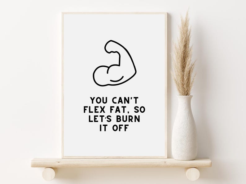 Funny Gym Wall Art Set of Three, Funny Gym Decor, Humorous Home Gym ...